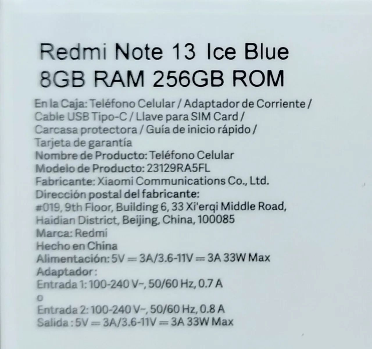 Xiaomi Redime Note 13 Ice BLUE - Celulares e Smartphones - Lagoa Azul ...