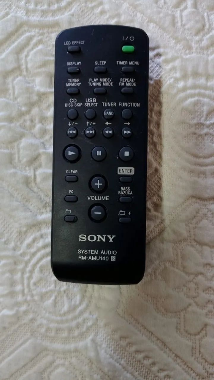 CONTROLE REMOTO SOM SONY RM-AMU140 ORIGINAL DA LINHA GPX E OUTROS EM ...