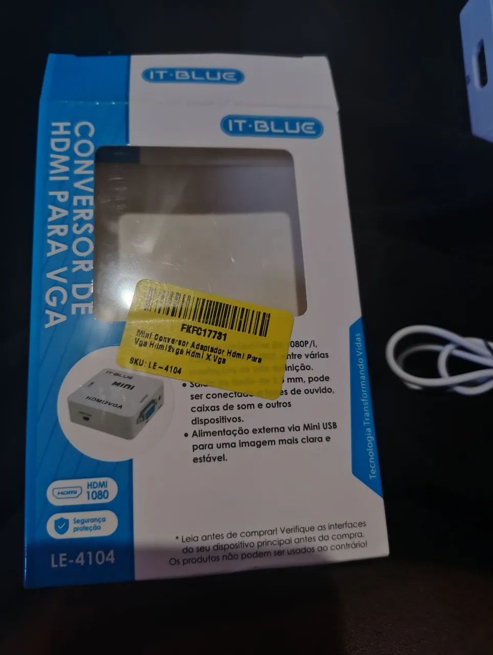 Conversor HDMI para VGA IT-BLUE LE-4104 - Periféricos e Acessórios de Computador - Copacabana ...