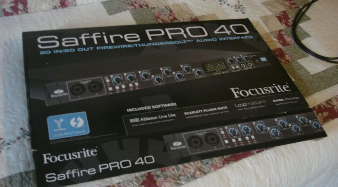 Interface de Áudio Focusrite Saffire Pro 40 - 20 Entradas/Saídas - Microfones e Gravadores - São ...