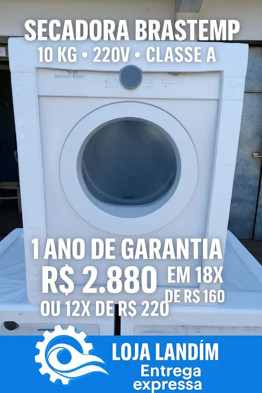 Secadora Brastemp 10kg 220v Classe A - R$ 2.880 - Máquinas de Lavar e Secadoras - Fragata ...