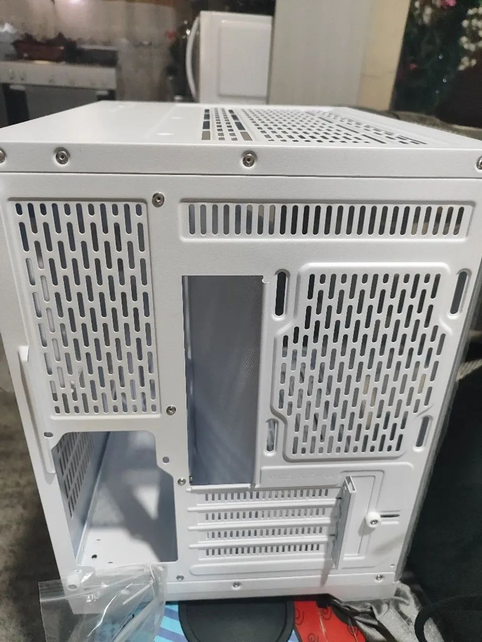 Gabinete gamer rise mode galaxy glass M mini M-ATX lateral e frontal em ...