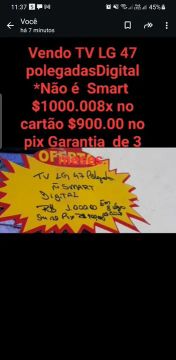 "smart tv lg 47 polegadas" - TVs no Brasil