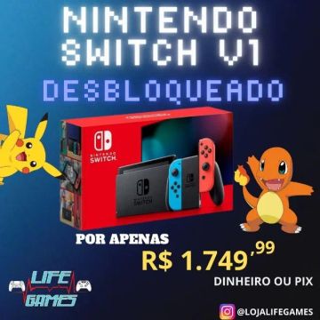 "nintendo switch v1" - Consoles de Vídeo Game no Brasil