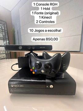 "xbox 360 desbloqueado rgh" no Brasil
