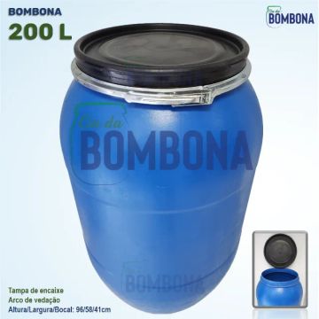 "bombona plastica de 200 litros" no Brasil