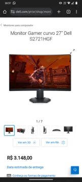 "monitor dell 27 polegadas" - Monitores no Brasil