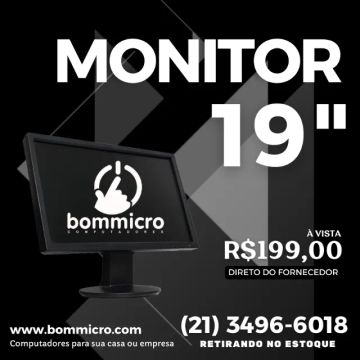 "monitor de pc 19 polegadas" - Monitores no Brasil