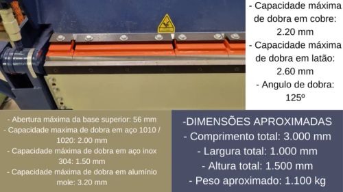 "dobradeiras de chapas" no Brasil