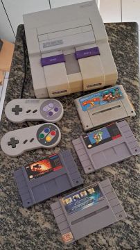 "super nintendo antigo" no Brasil