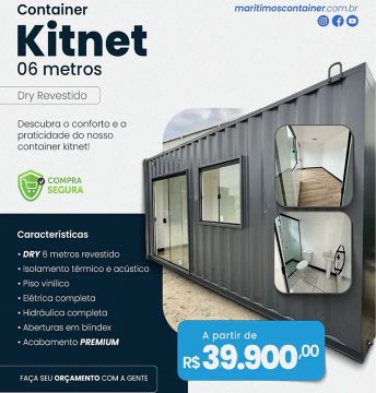 "kitnet container" no Brasil