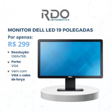 "tela lcd 19 polegadas" - Monitores no Brasil