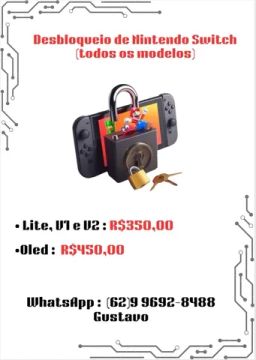 "desbloqueio do nintendo switch" - Consoles de Vídeo Game no Brasil