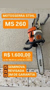 "stihl ms 260" no Brasil