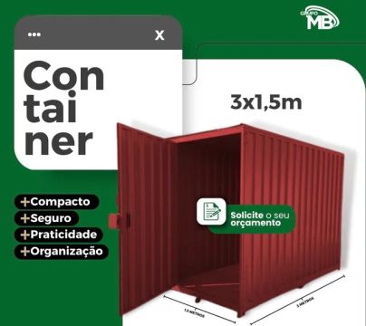 "container 3 metros" no Brasil