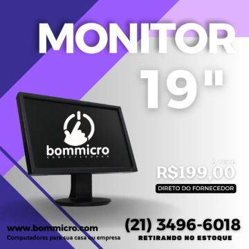 "monitor de pc 19 polegadas" - Monitores no Brasil