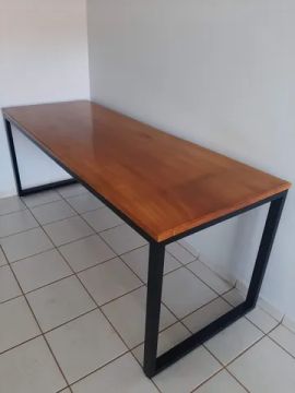 "mesa de madeira 2 metros" - Mesas no Brasil