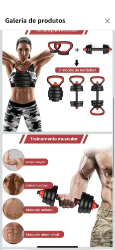 "kit de pesos de academia" - Academia e Exercícios no Brasil