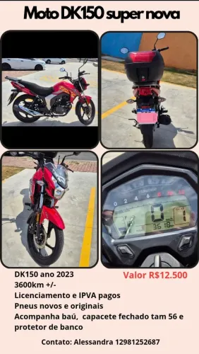 Motos Haojue DK 150 no Brasil