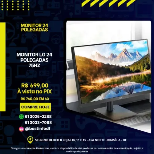 "monitores de 24 polegadas" - Monitores no Brasil