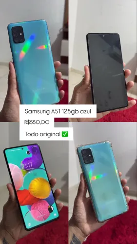 Celulares SAMSUNG GALAXY A51 Usados, seminovos e Novos no Brasil