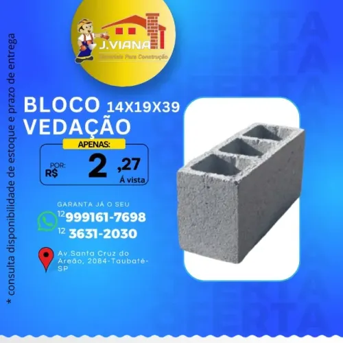 "bloco de cimento de 15" no Brasil