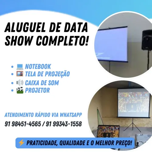 "datashow ou data show" - Projetores e Telas de Projeção no Brasil