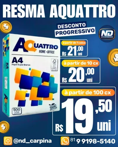"resmas de papel" no Brasil