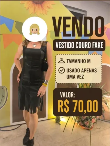 "vestido em couro fake" no Brasil