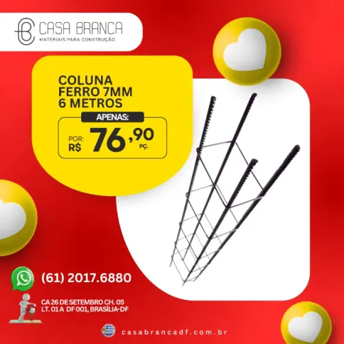 "coluna de ferro pronta" no Brasil