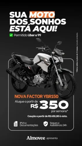 Motos Yamaha Factor 150 ED 2026 no Brasil