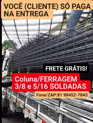 "coluna de ferro pronta" no Brasil