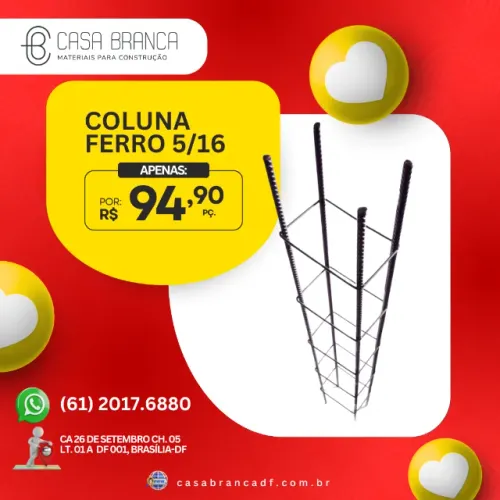 "coluna de ferro pronta" no Brasil
