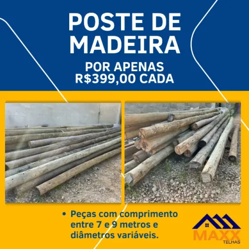 "poste de madeira" no Brasil