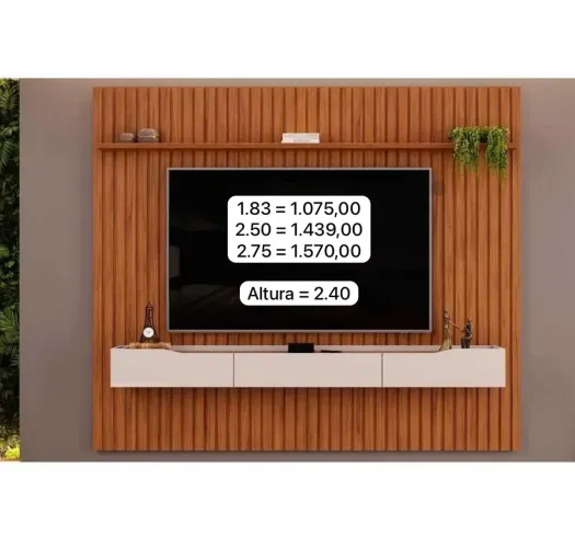 "painel de tv ripado" - Racks e Painéis no Brasil