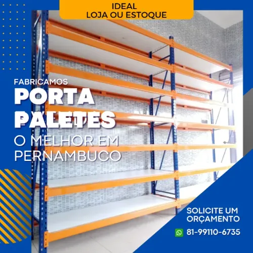 "prateleira porta palete" no Brasil