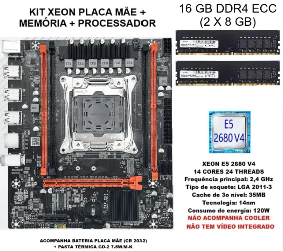 "kit xeon" no Brasil