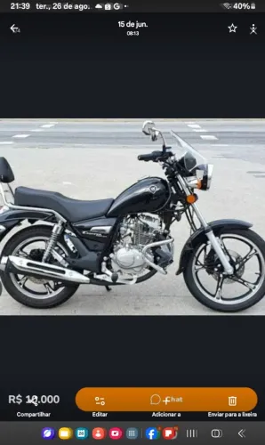 Motos Haojue Chopper Road 150 no Brasil