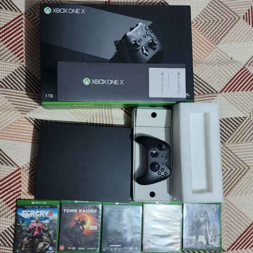 "xbox one x" - Consoles de Vídeo Game no Brasil