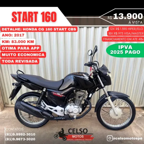 Motos Honda CG 160 Start no Brasil