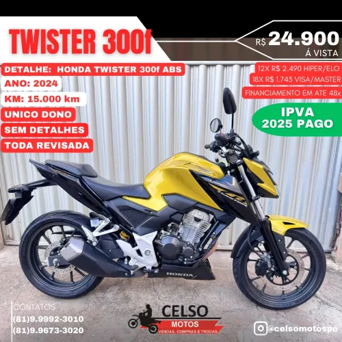 Motos Honda CB 300f Twister Flex 2024 no Brasil