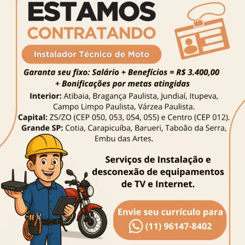Vagas de emprego - Caxambu, Jundiaí - São Paulo