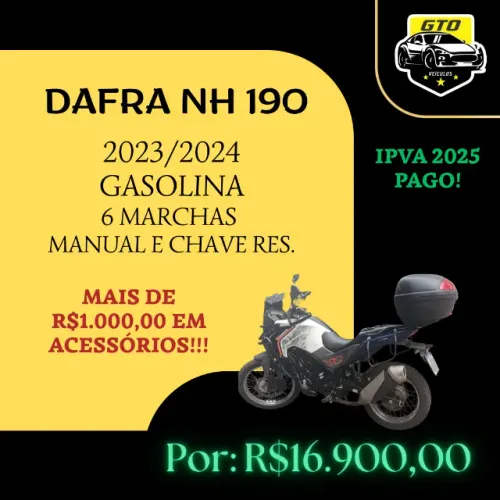Motos Dafra NH 190 no Brasil