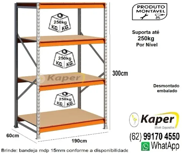"prateleira porta palete" no Brasil