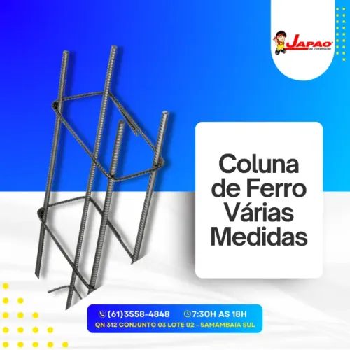 "coluna de ferro pronta" no Brasil