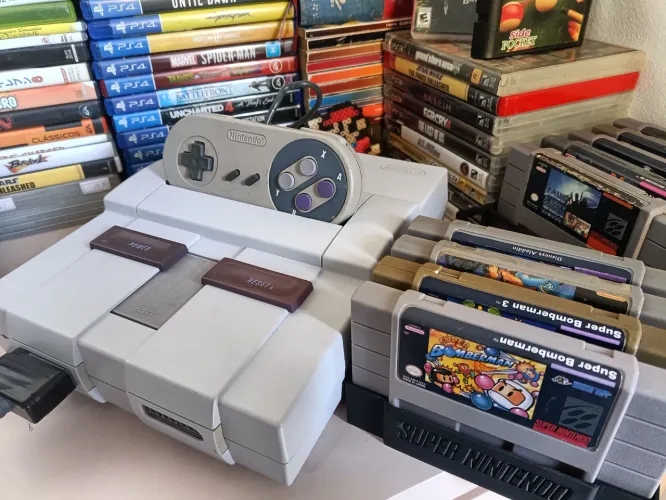 "super nintendo antigo" no Brasil