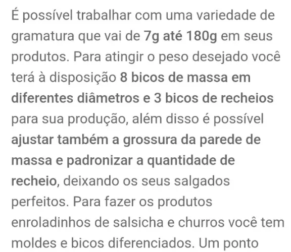 "maquinas de coxinha" no Brasil