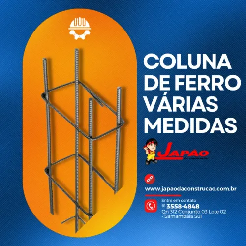 "coluna de ferro pronta" no Brasil