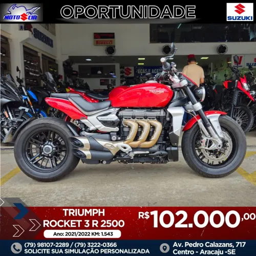 Motos Triumph Rocket III R 2500cc no Brasil