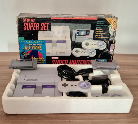 "super nintendo antigo" no Brasil